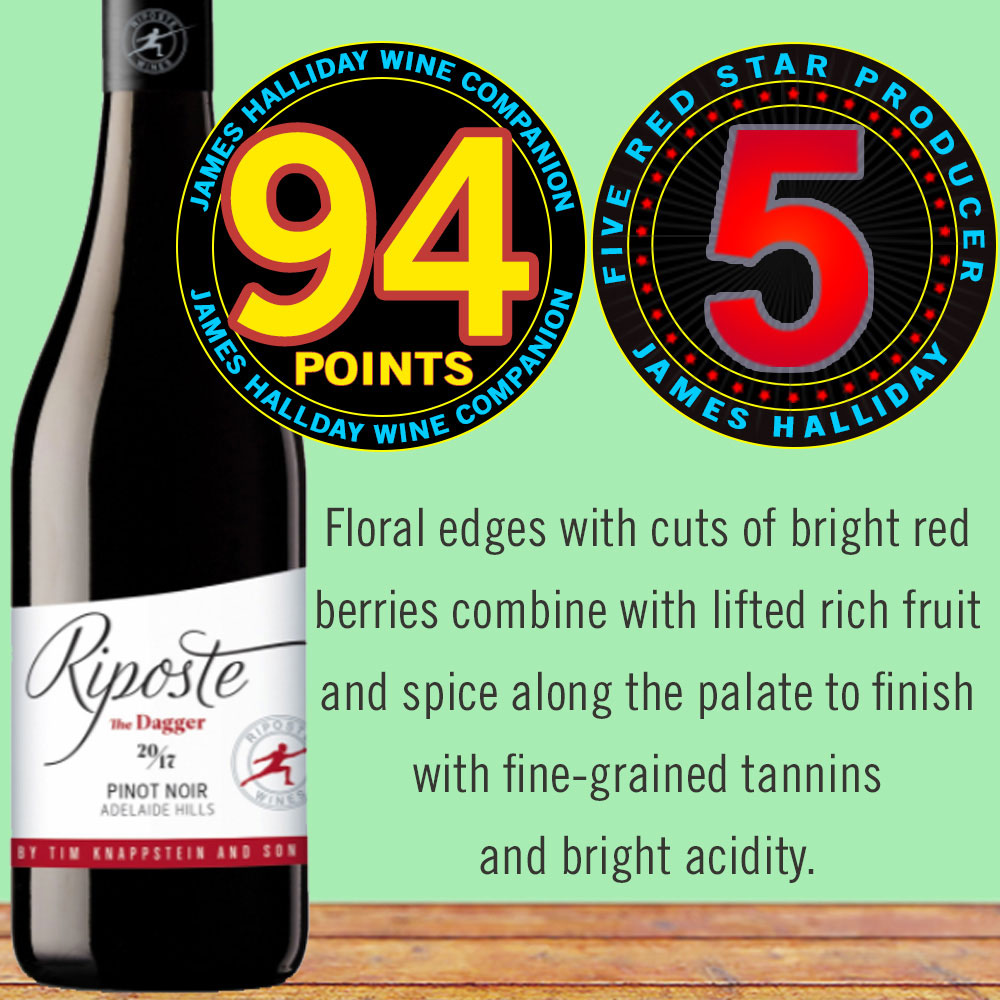 Riposte The Dagger Adelaide Hills Pinot Noir 2017