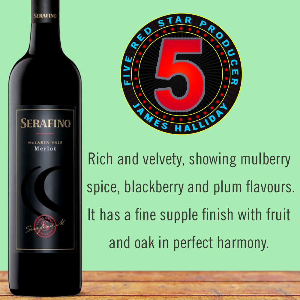 Serafino Black Label Merlot 2018